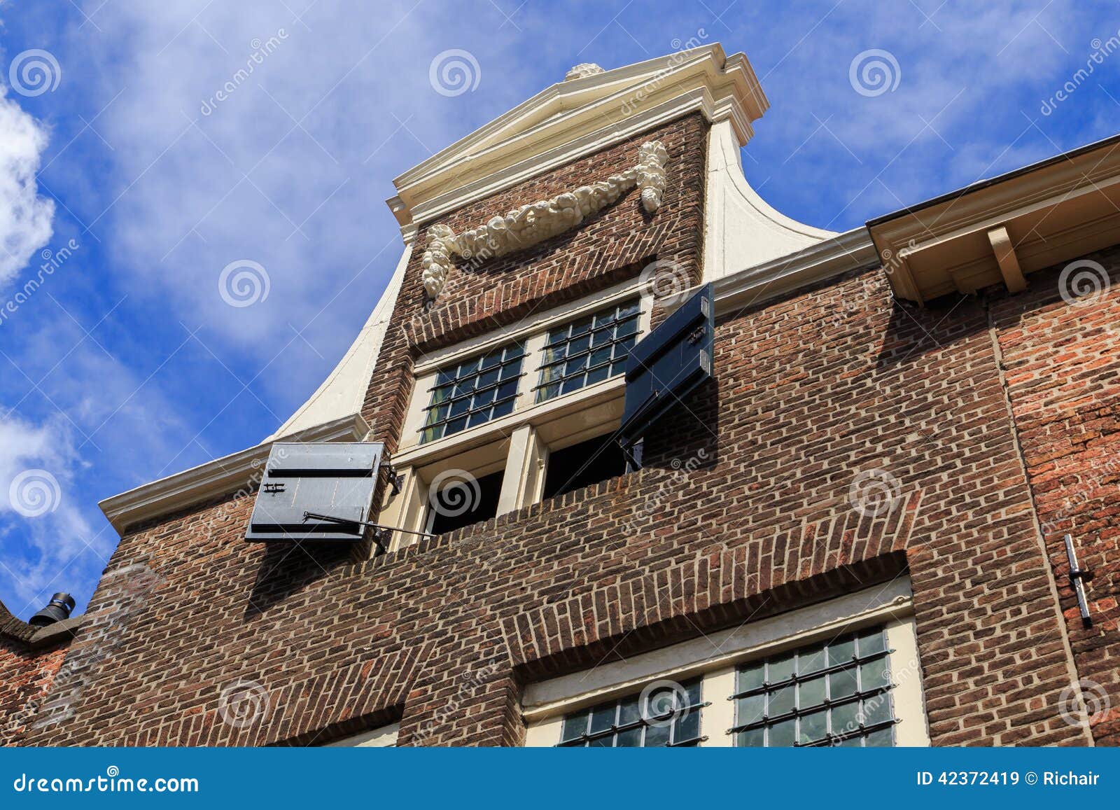 Historic Dutch building stock image. Image of ancient - 42372419