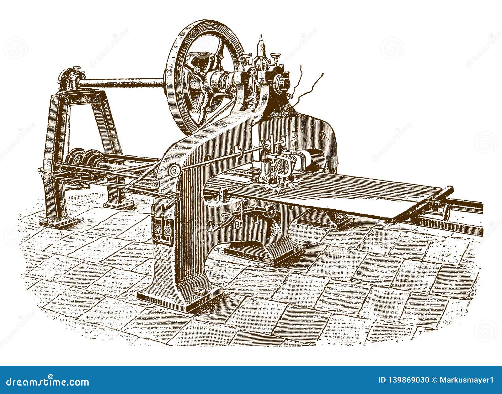 Historical Electric Arc Welding Machine Stock Vector - Illustration of ...