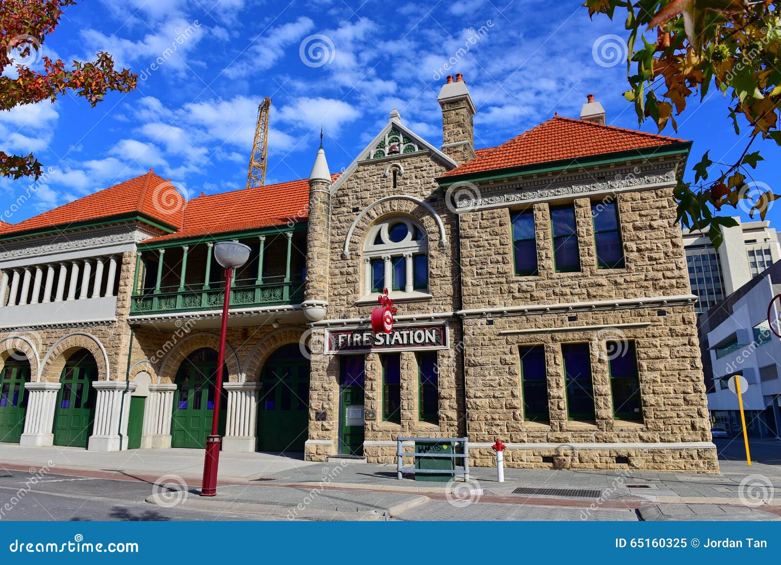 A Historic Fire Station in Perth Stock Image - Image of building ...