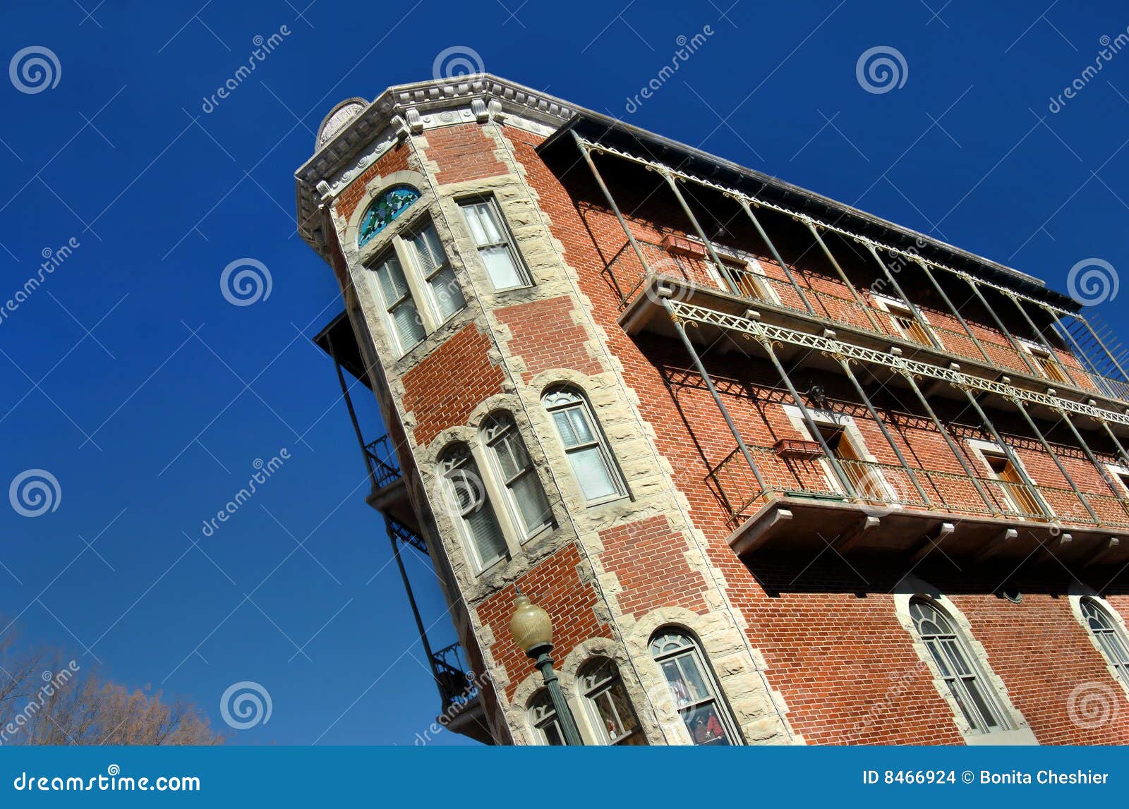Historic Flat Irons Building Stock Photo - Image of blue, angled: 8466924