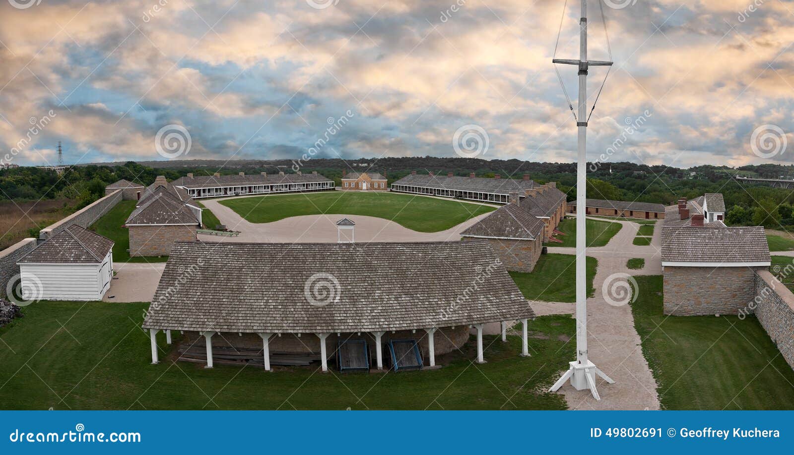 Historic Fort Snelling stock image. Image of service - 49802691