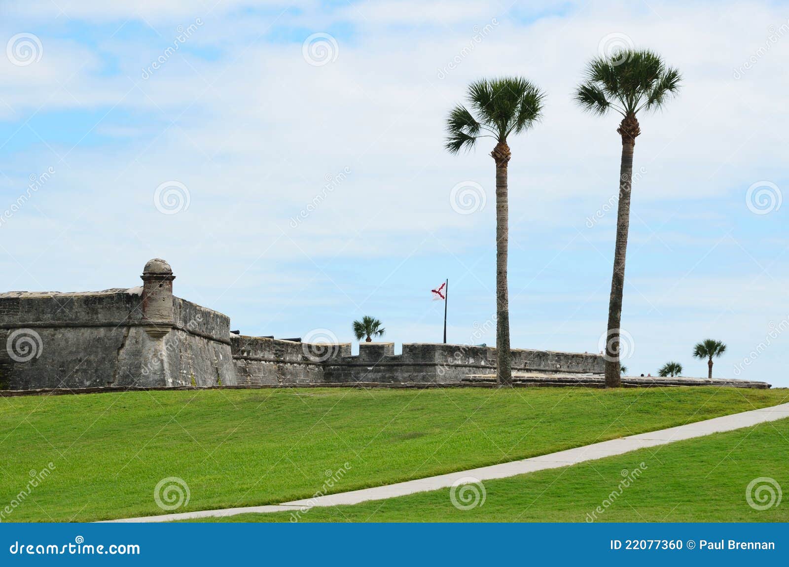 Historic fort St Augustine stock photo. Image of florida - 22077360
