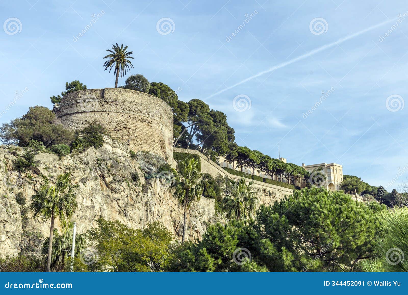Historic Fortifications of Monaco Stock Image - Image of landmark ...