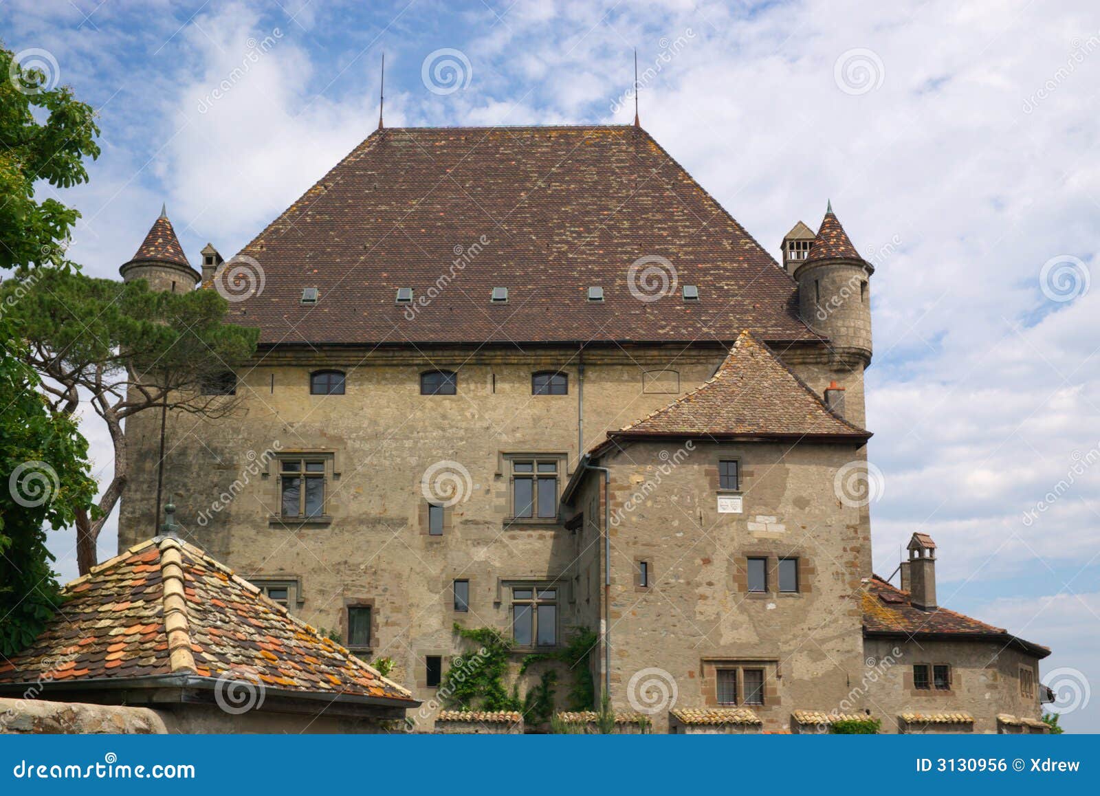 Historic French mansion stock photo. Image of nature, architectural ...