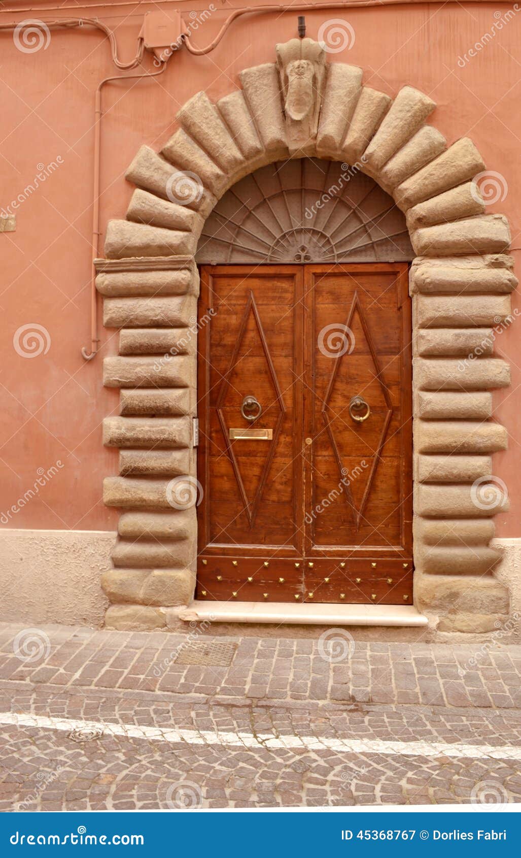 Historic Front Door in Italy Stock Image - Image of marche, electrical ...