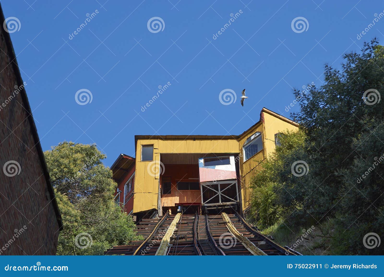 Historic Funiculars of Valparaiso Stock Image - Image of unesco ...