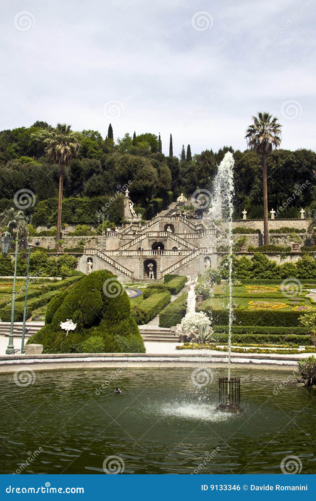 Historic Garden Garzoni Collodi Stock Photo - Image of abloom, green ...