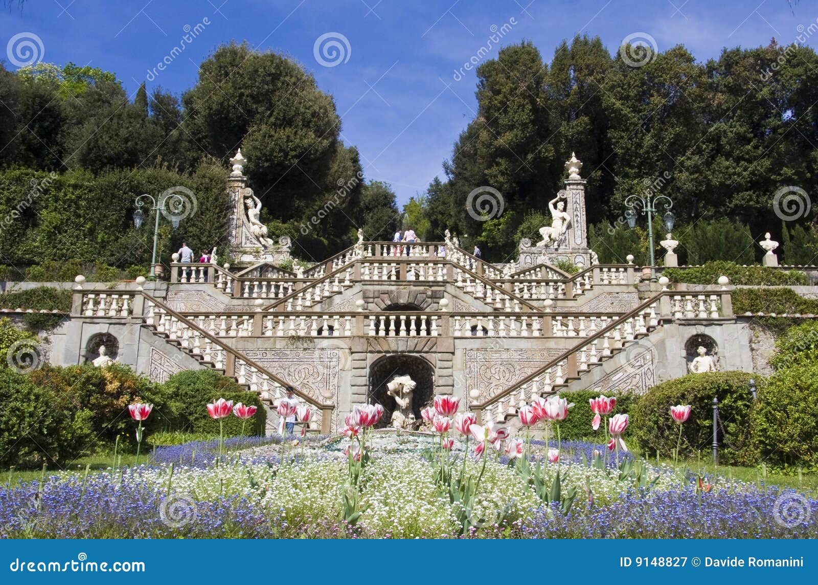Historic Garden Garzoni Collodi Stock Image - Image of green, historic ...