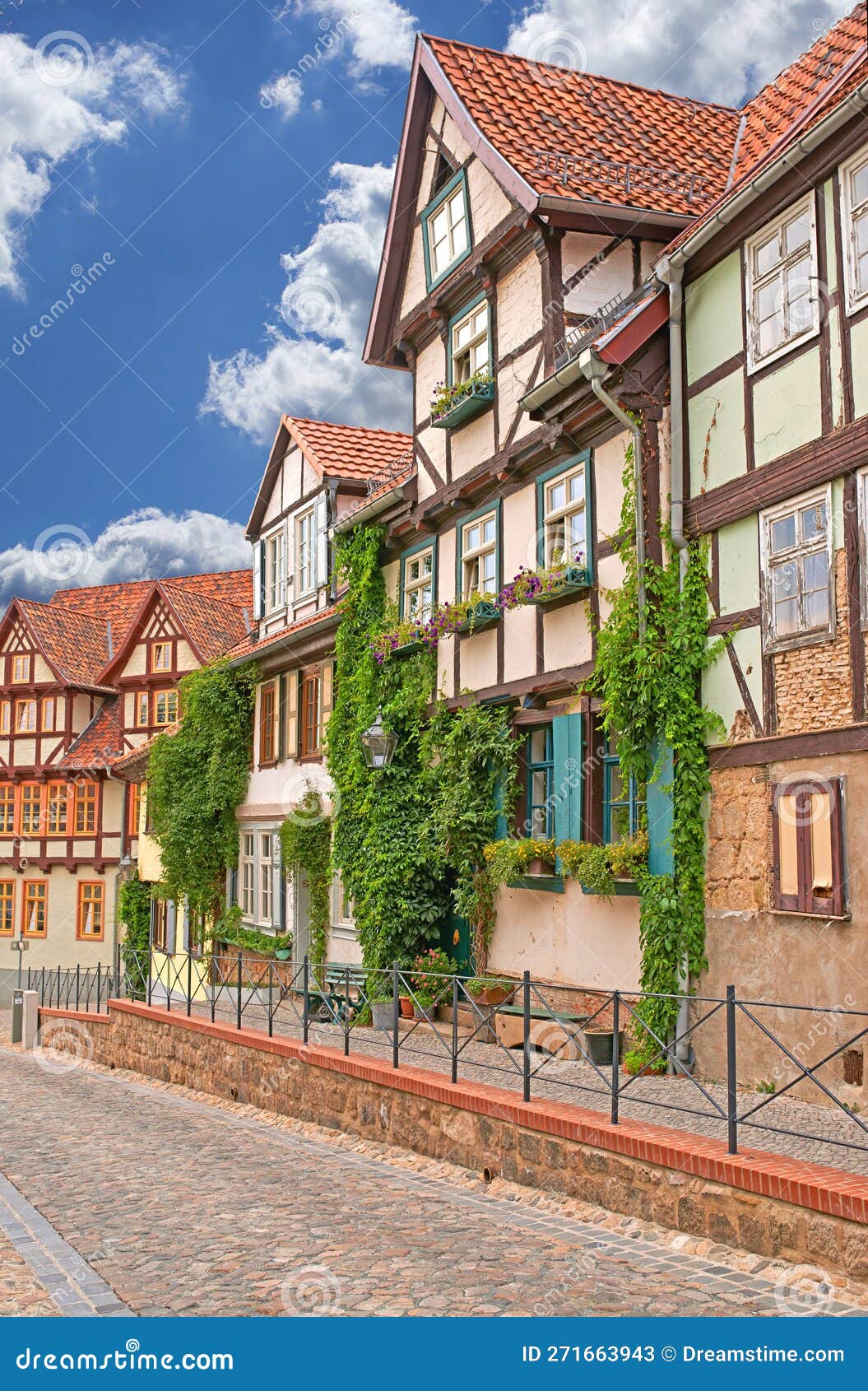Historic German Architecture. Building S in a Quaint German Village ...
