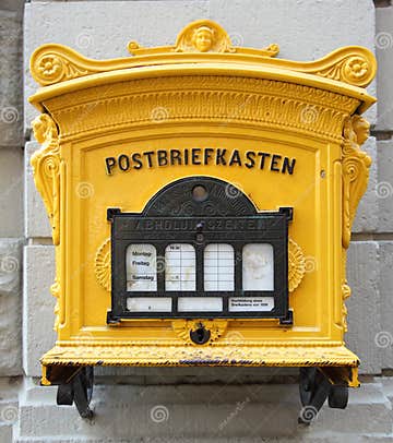 Historic german mailbox stock image. Image of briefkasten - 19341017