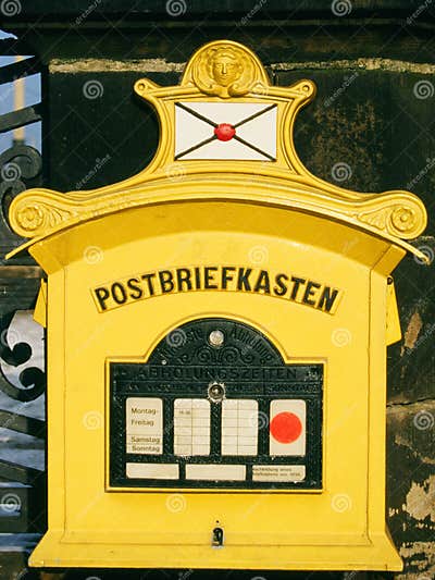 Historic German Mailbox stock image. Image of cute, germany - 458899