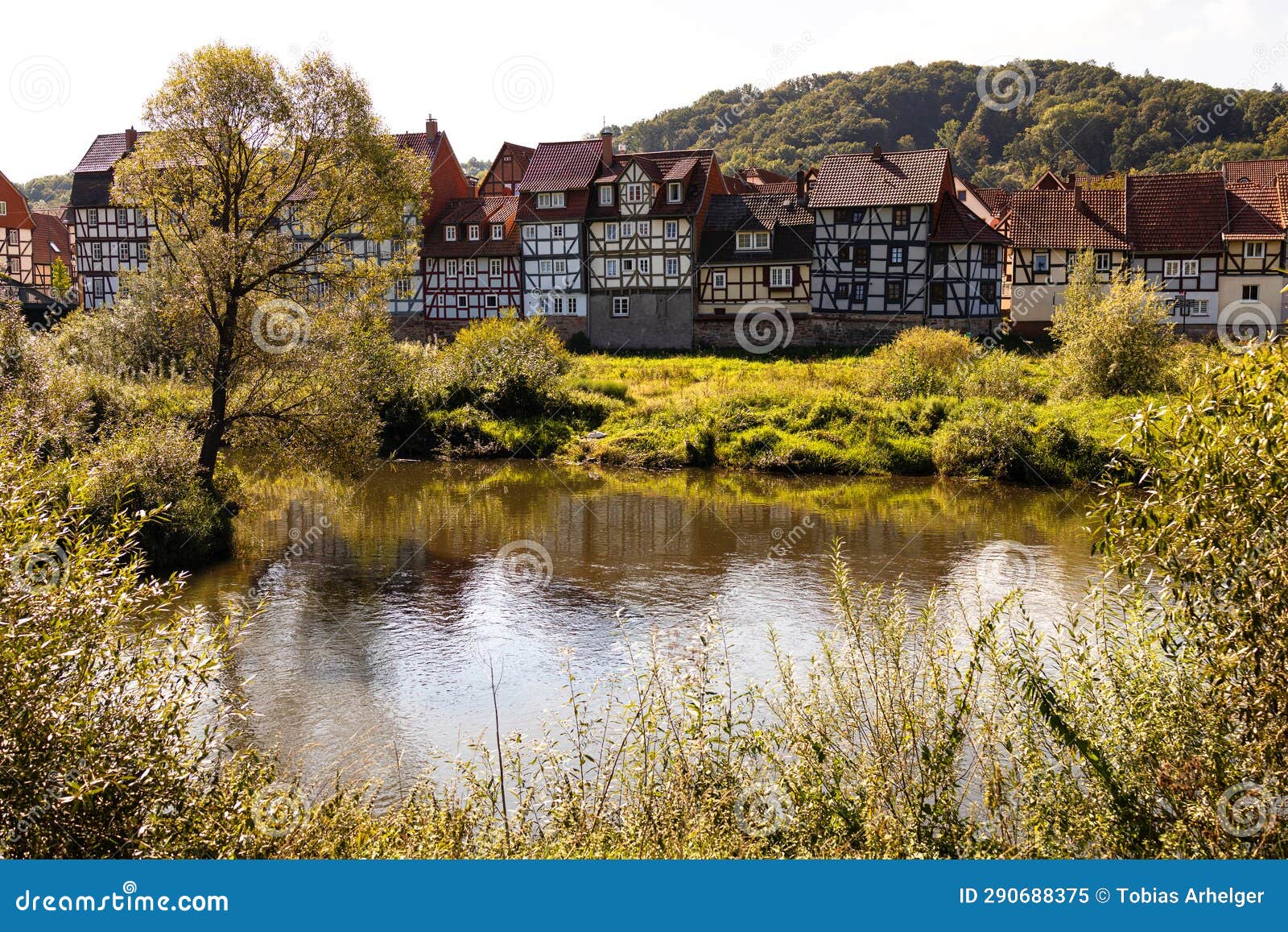 Historic German Town of Rotenburg an Der Fulda Stock Image - Image of ...