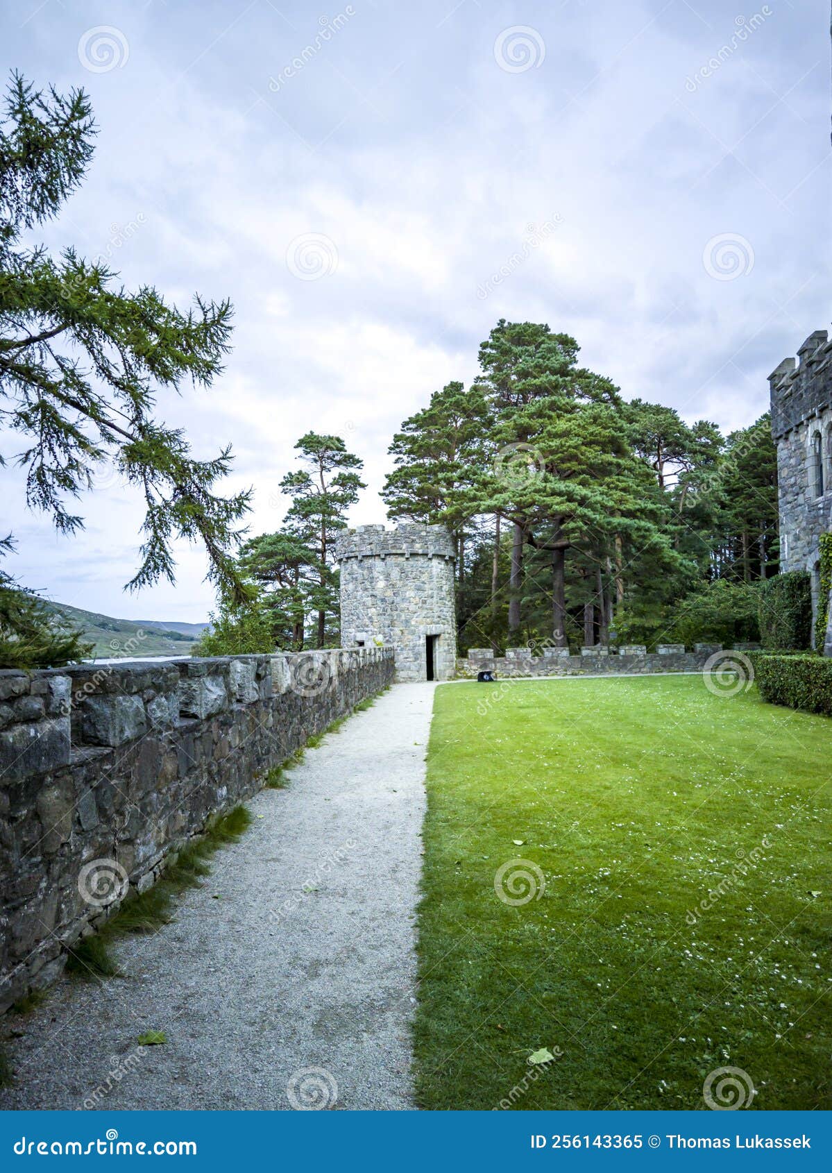 The Historic Glenveagh Castle, Donegal in Ireland Stock Image - Image ...
