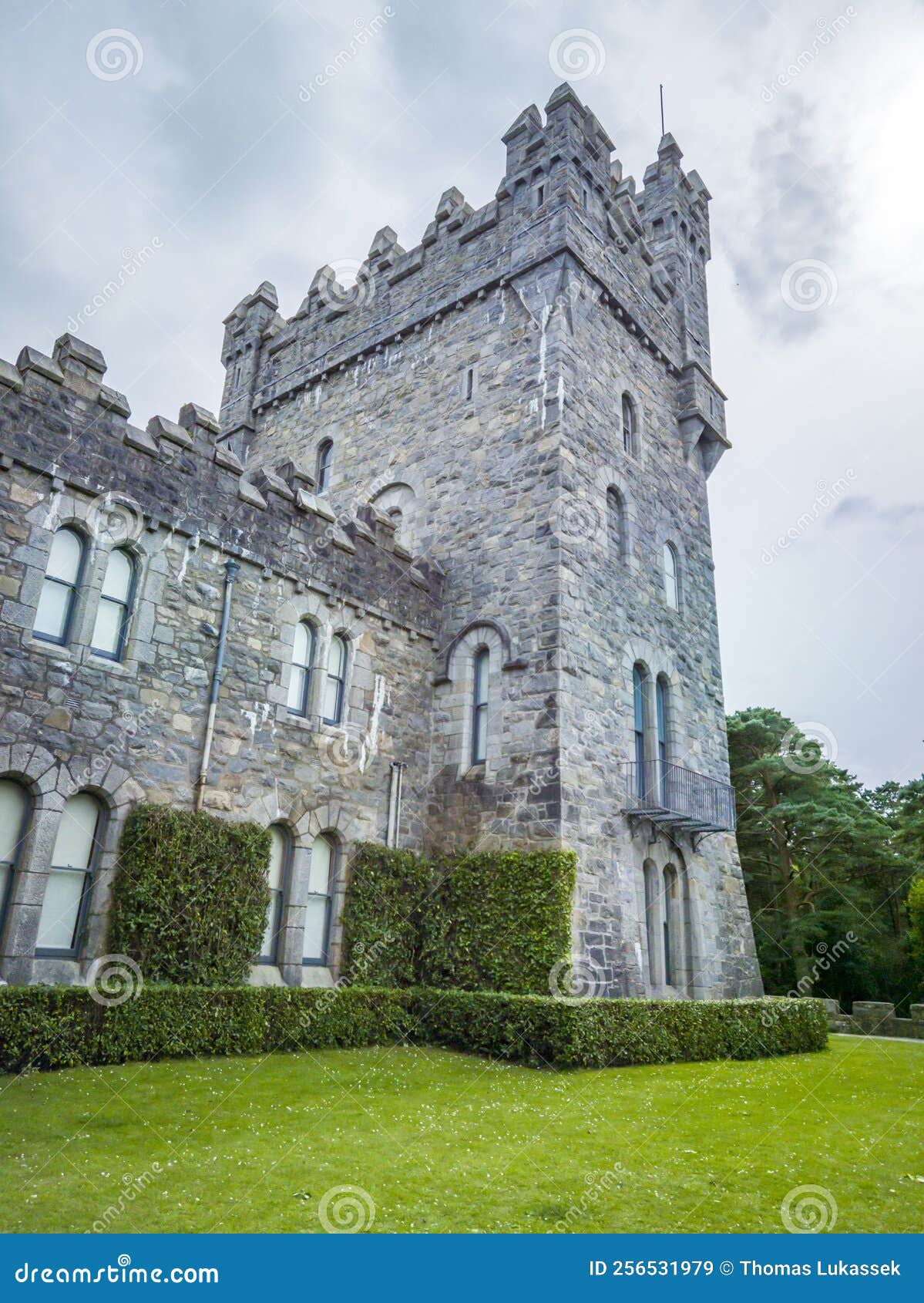 The Historic Glenveagh Castle, Donegal in Ireland Stock Image - Image ...