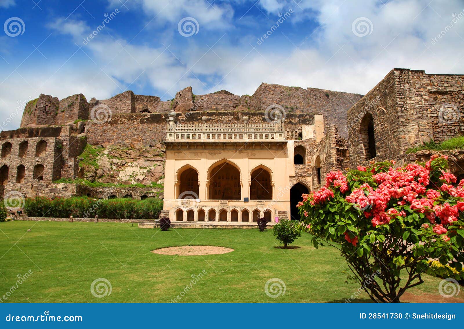 Historic Golkonda fort stock photo. Image of castle, city - 28541730