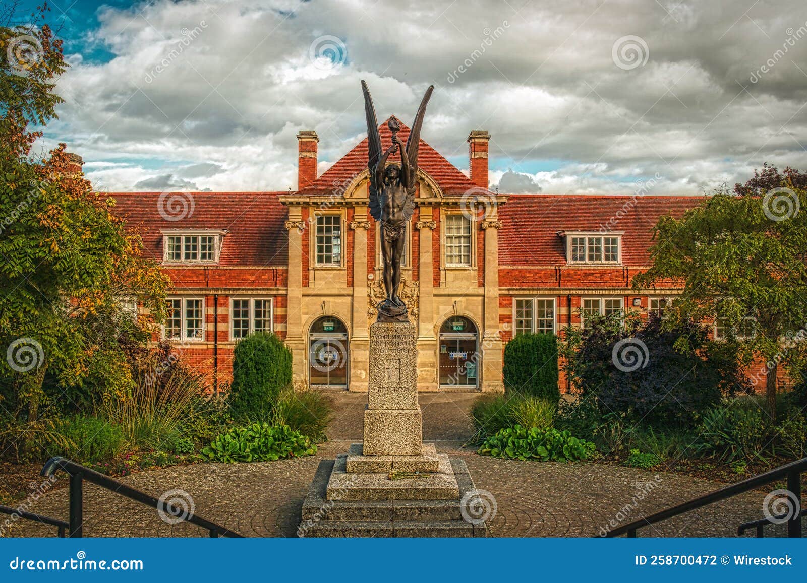 Historic Great Malvern Library in the City of Great Malvern, UK ...