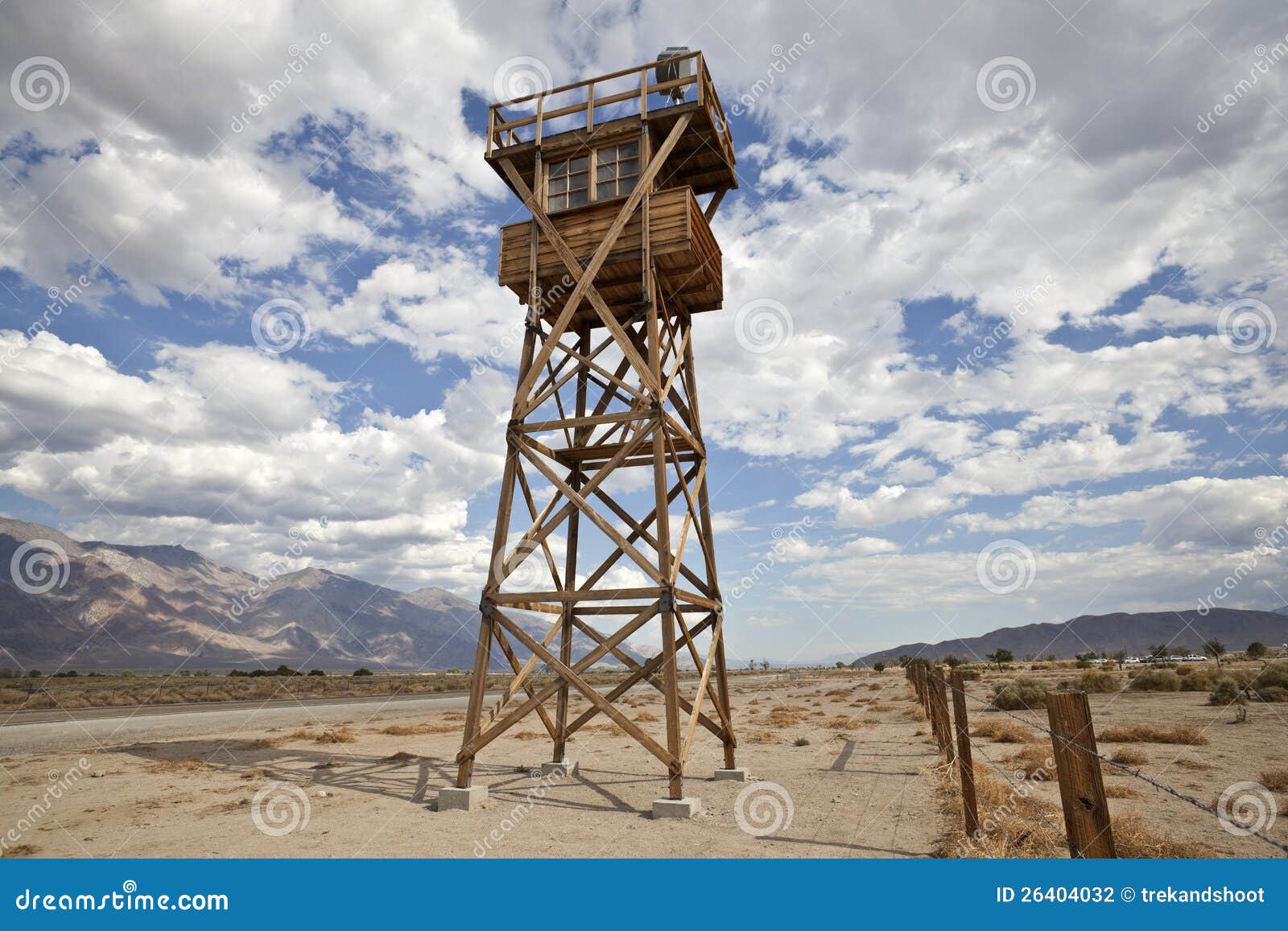 Historic Guard Tower at Manzanar National Park Editorial Photography ...