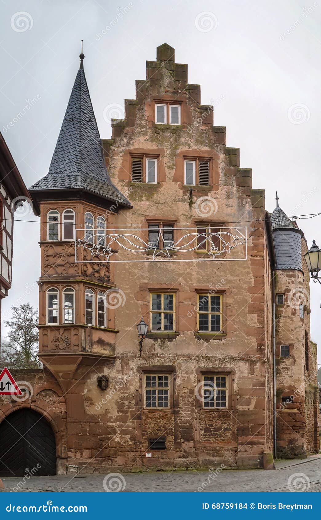 Historic House in Budingen, Germany Stock Photo - Image of city ...