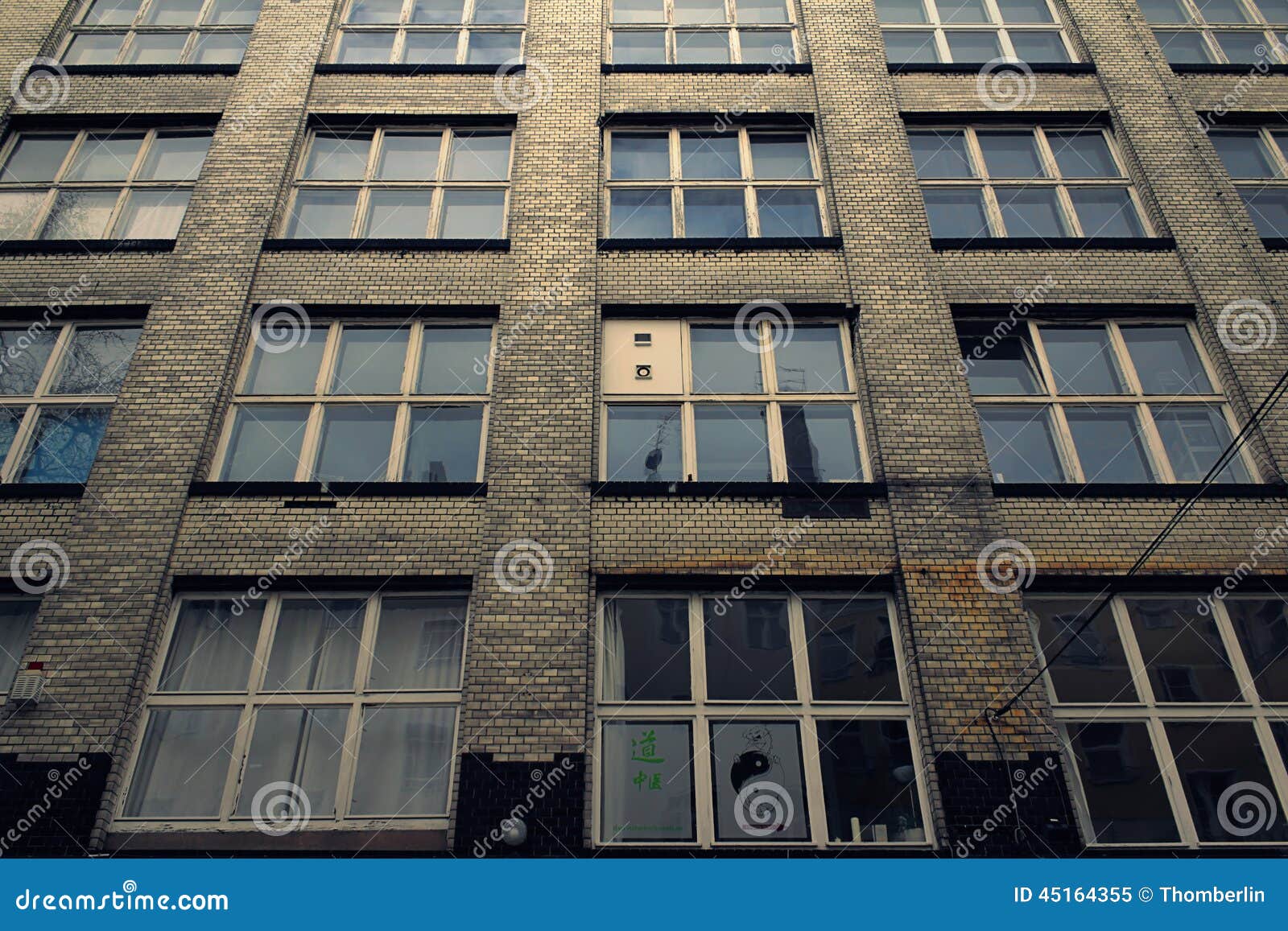 Historic Industrial Building Facade in Berlin Stock Image - Image of ...
