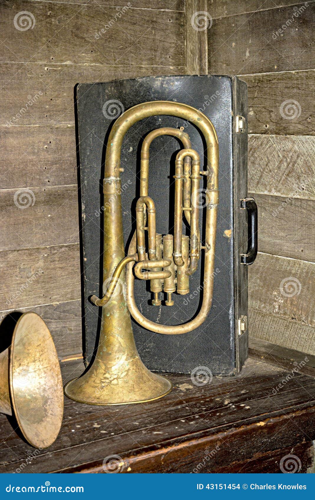 Historic Instrument Tuba Made of Brass Stock Photo - Image of ...