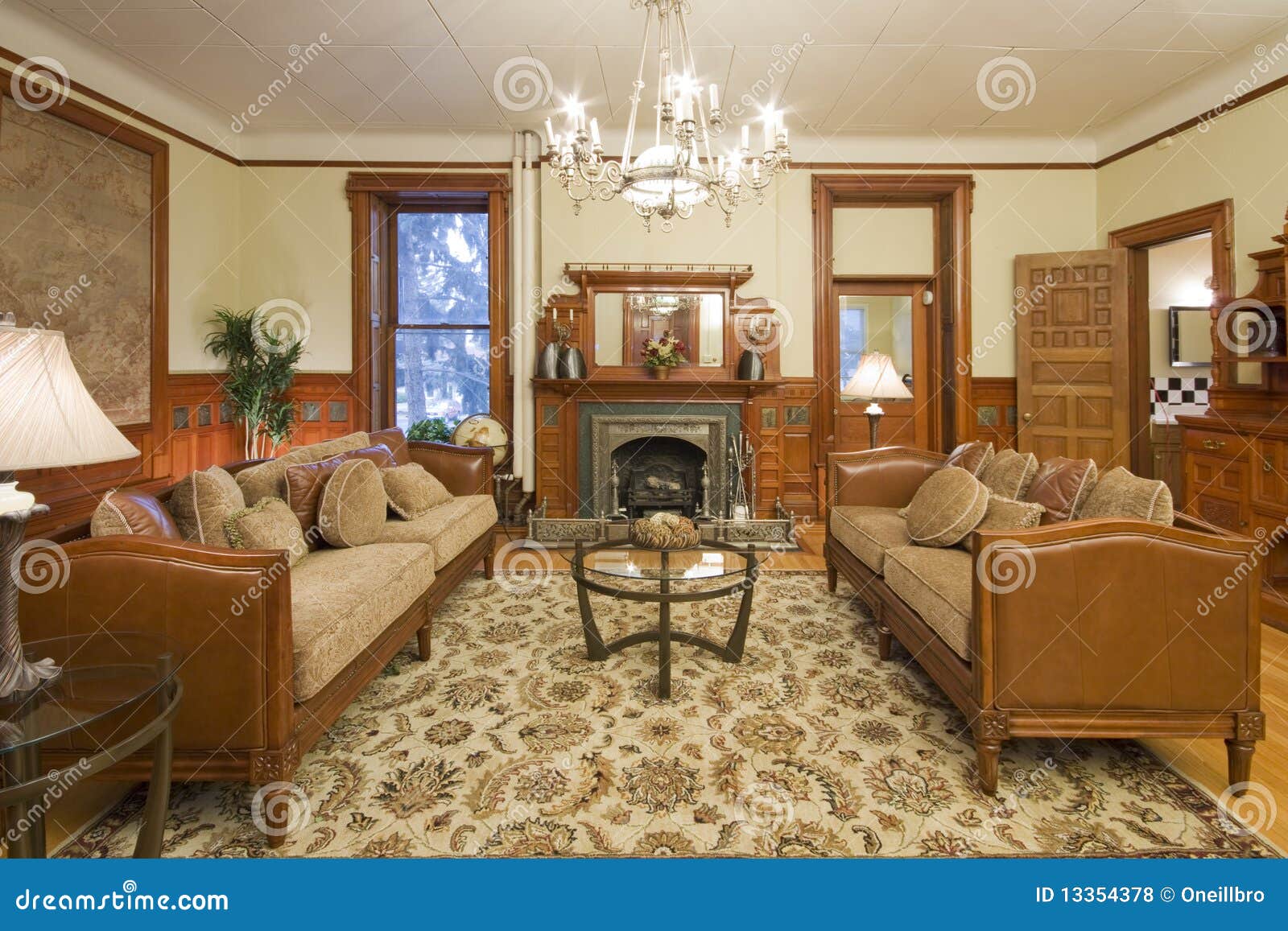 Historic Interior Livingroom Stock Photo - Image of interior, elegant ...