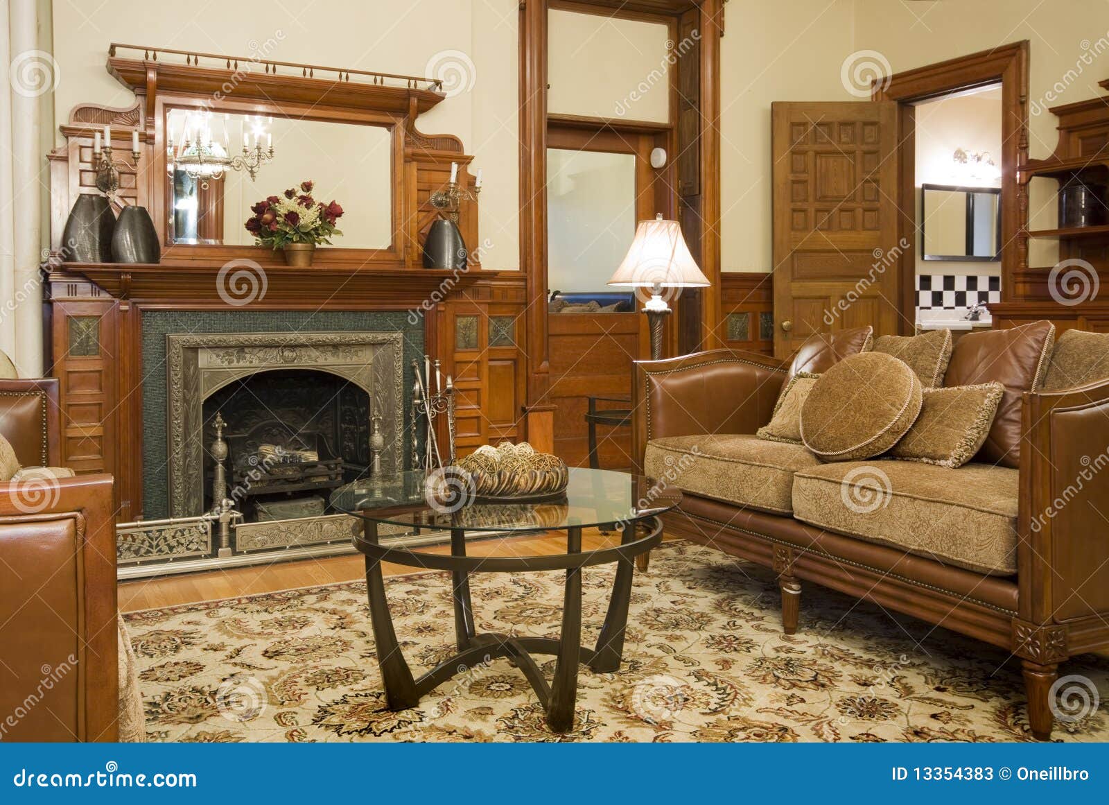 Historic Interior Livingroom Stock Image - Image of stylish, home: 13354383