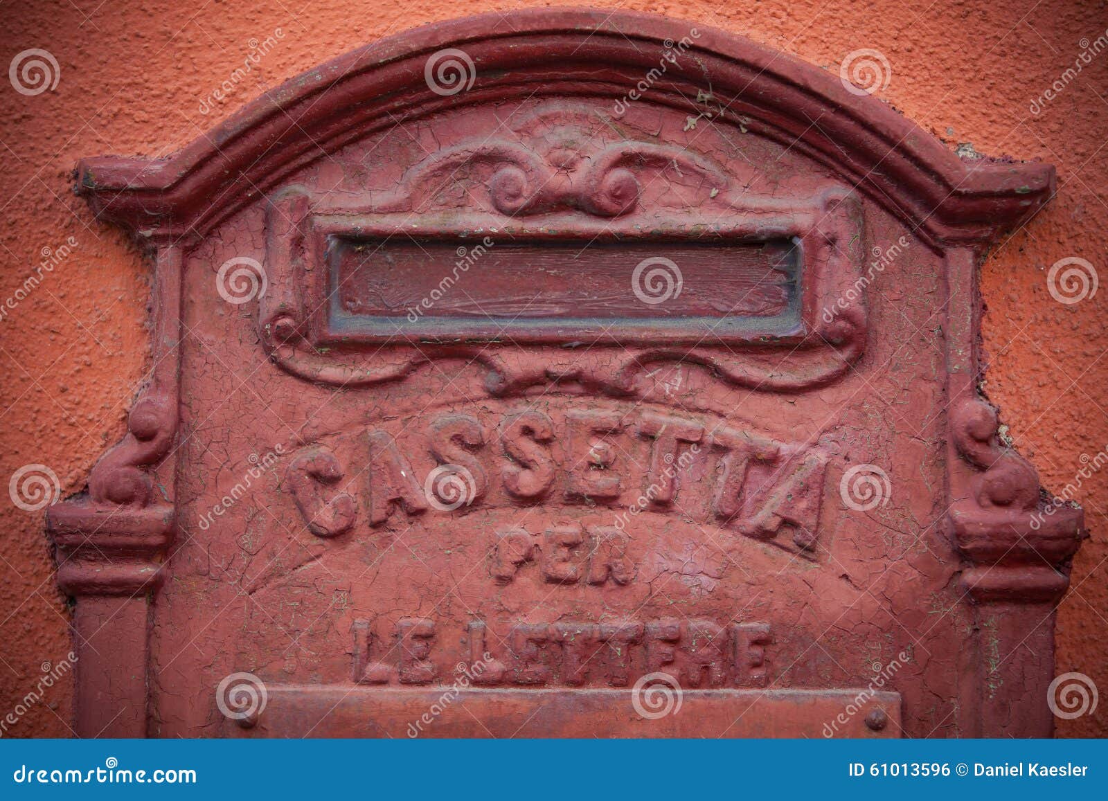 Historic Italian Red Mailbox Editorial Photo - Image of correspondence ...