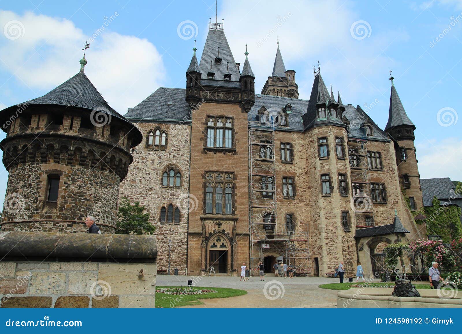 Wernigerode Castle in Harz, Sachsen-Anhalt. Stock Photo - Image of ...