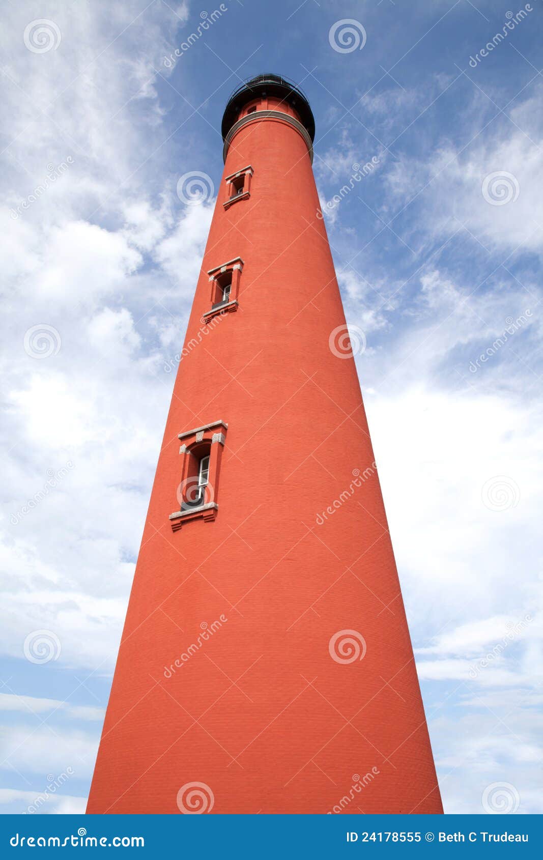 Historic Lighthouse on Ponce Inlet Stock Image - Image of america ...