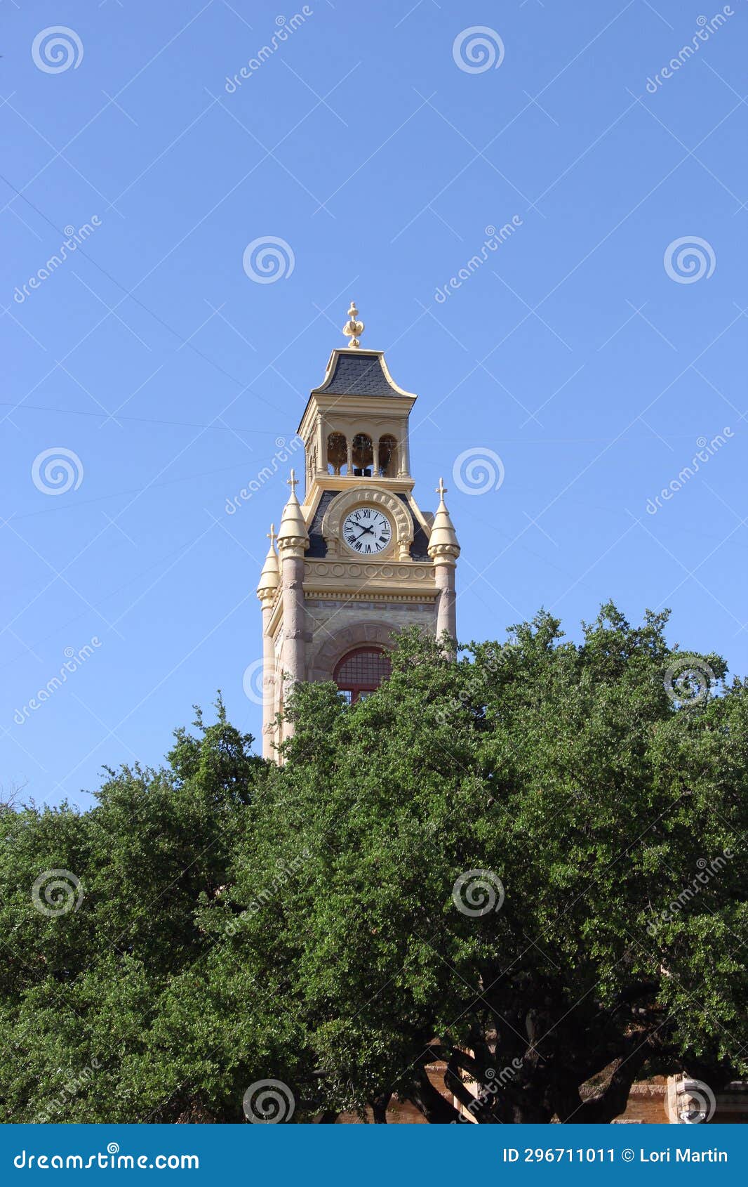 Historic Llano County Courthouse Located in Downtown Llano TX Stock ...