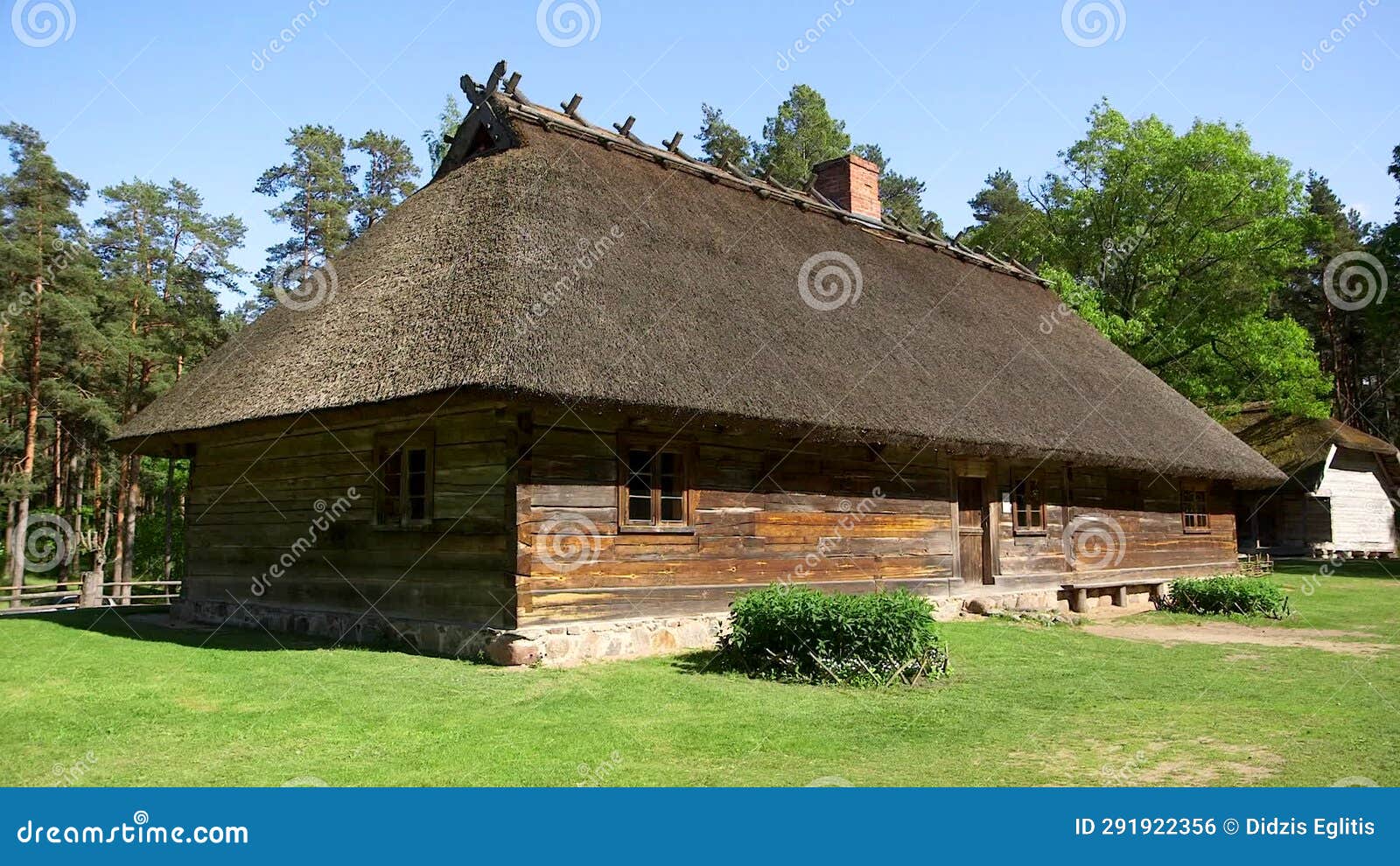 Historic log building stock footage. Video of museum - 291922356