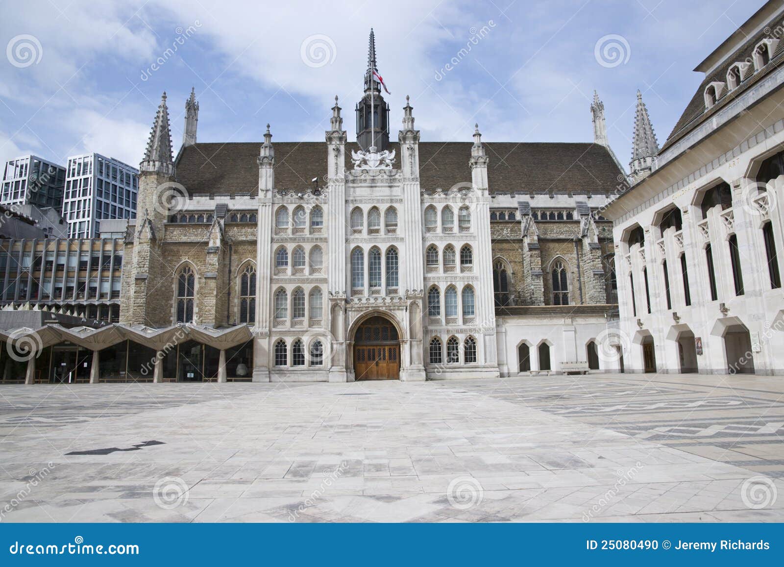 Historic London Guildhall stock photo. Image of offices - 25080490