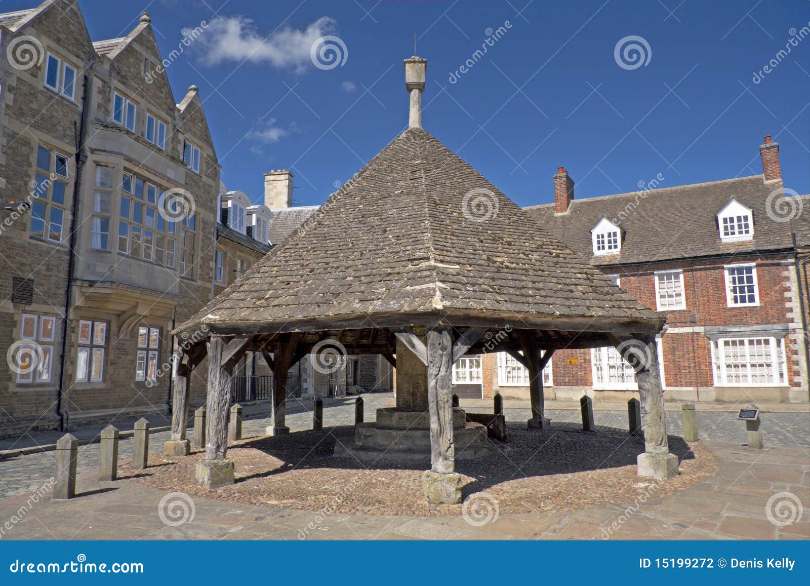Historic Market Place, Oakham, England. Stock Photo - Image of town ...