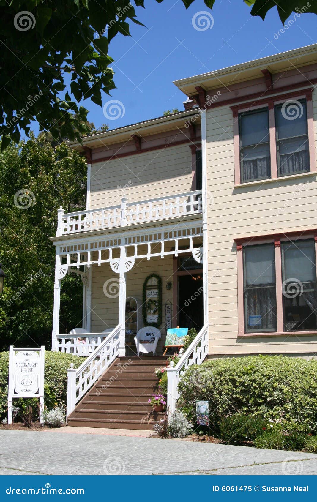 Historic McConaughy House - 1887 Stock Image - Image of california ...