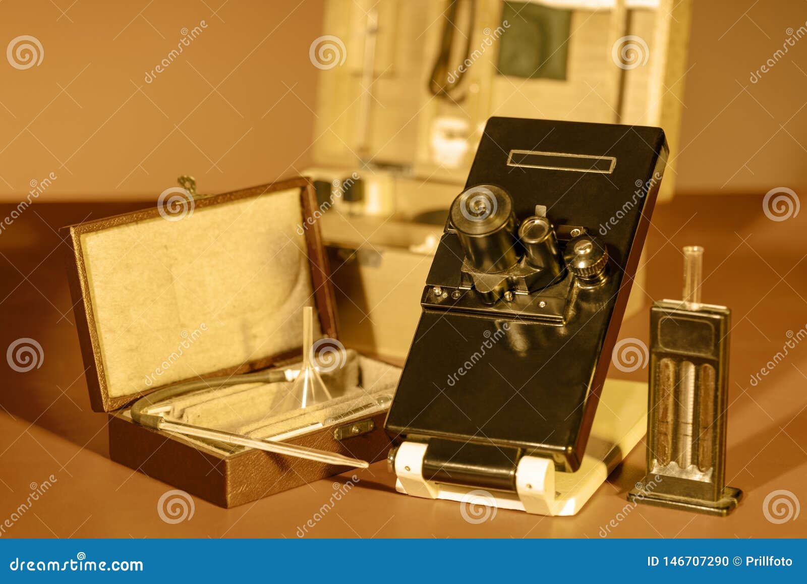 Historic Medical Instruments Stock Photo - Image of science, analysis ...