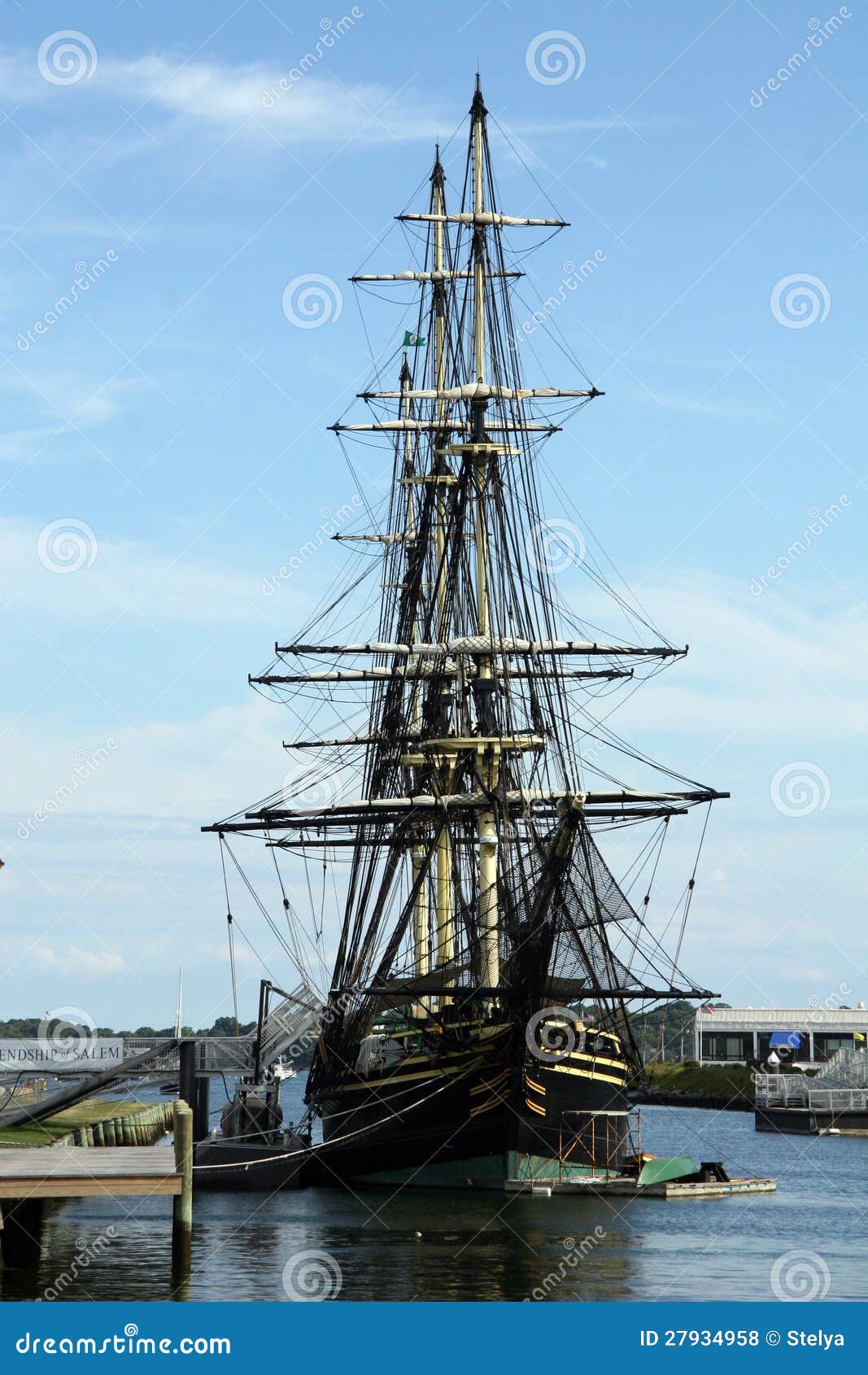 Historic Merchant Ship Replica-- the Friendship Editorial Stock Photo ...