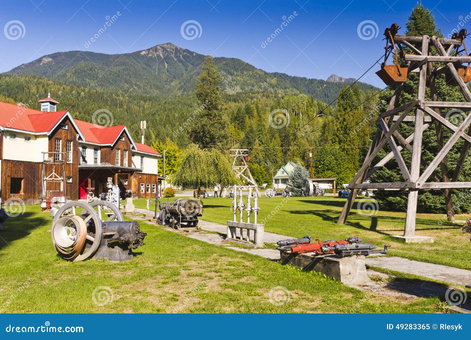 Historic Mining Equipment on Display Editorial Image - Image of ...