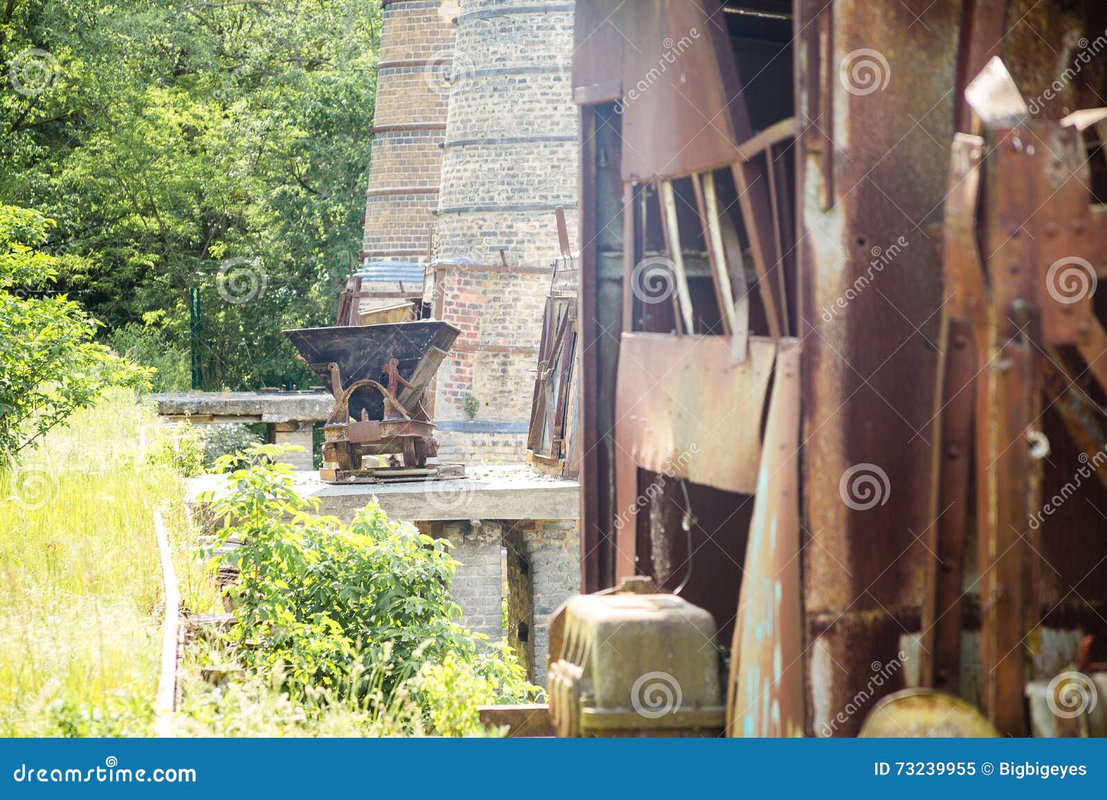 Rail Cart Used For Collecting Salt Royalty-Free Stock Photography ...