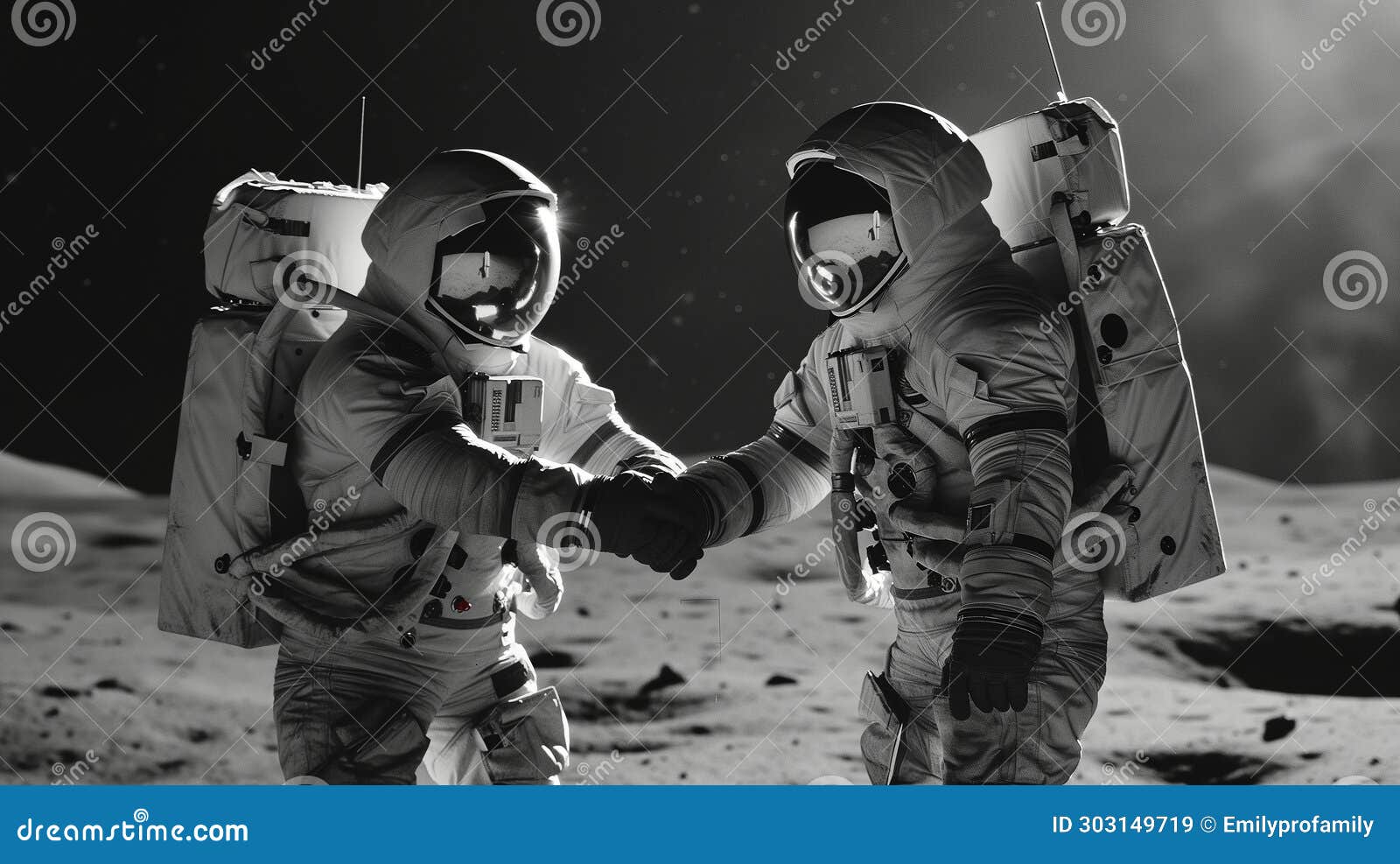 Historic Moment: Two Astronauts from Different Nations Shake Hands on ...