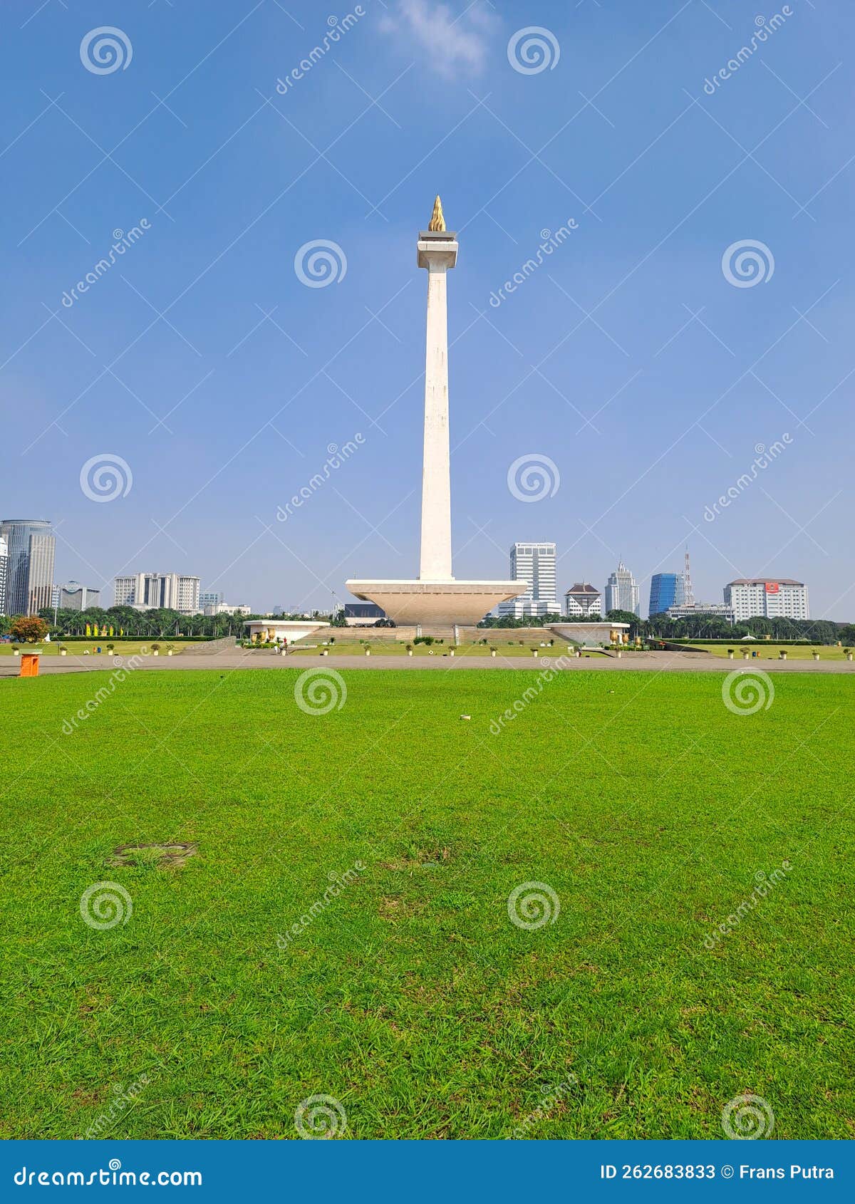 Historic of Monumen Nasional Indonesia Stock Image - Image of line ...