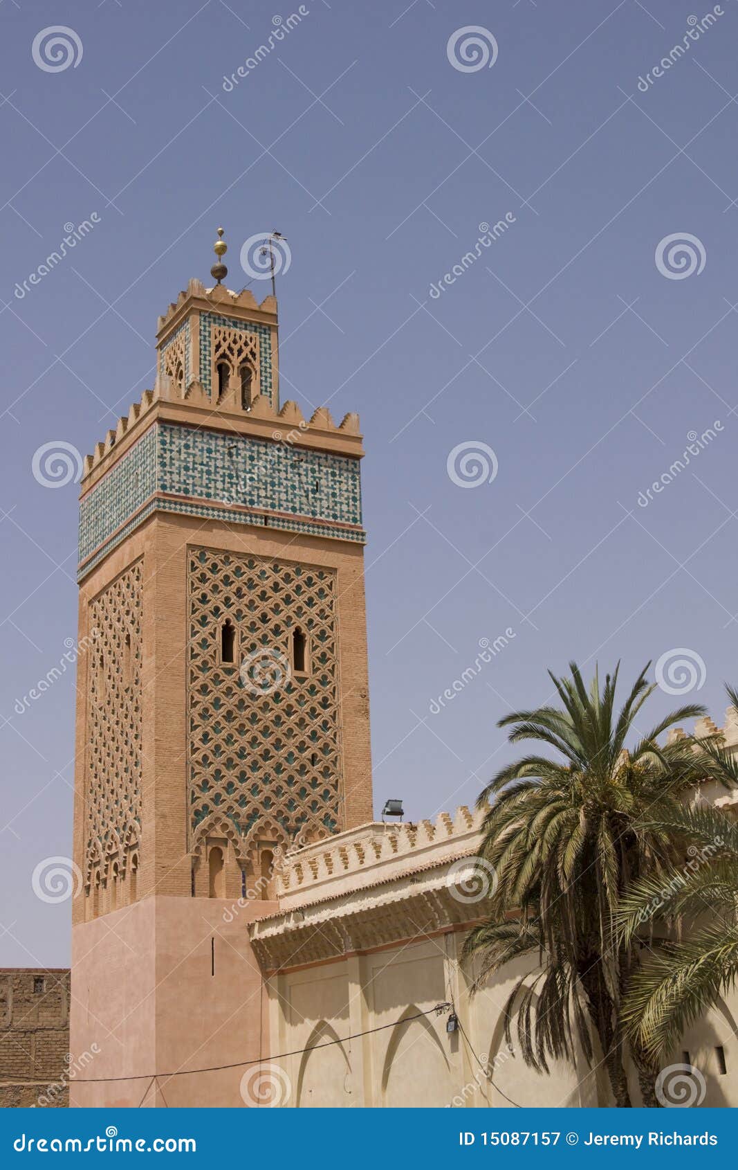 Historic Moroccan Mosque stock image. Image of religion - 15087157