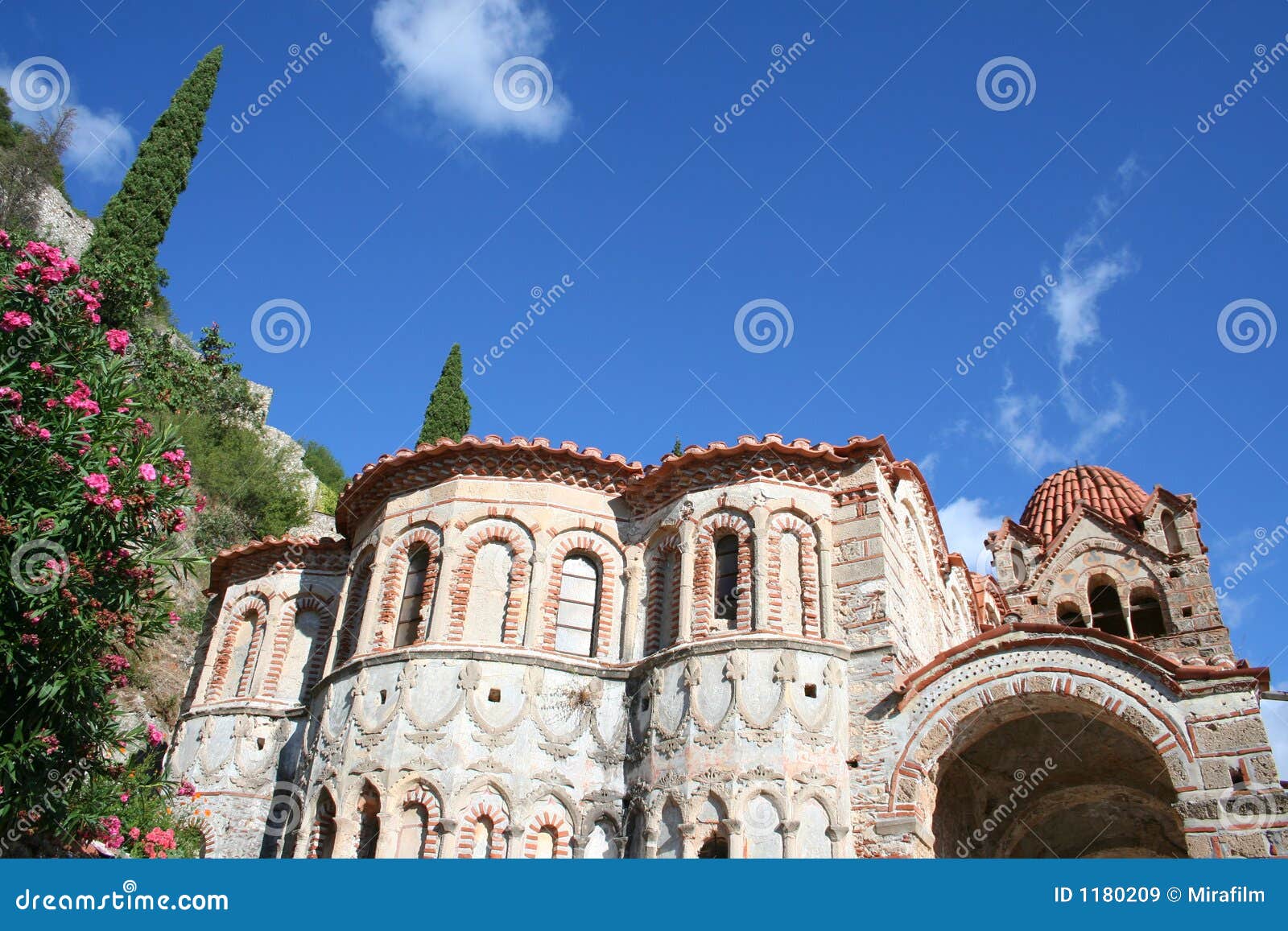 Historic mystras stock image. Image of mystras, mistras - 1180209