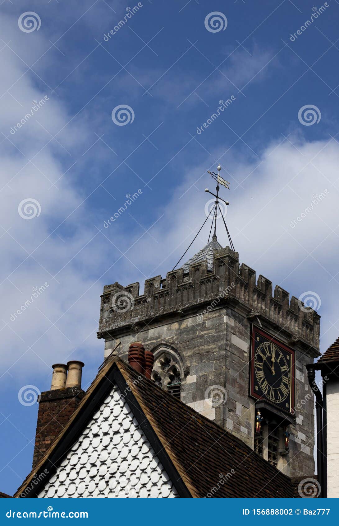 Medieval Rooftops In Eze Village In France Royalty-Free Stock Image ...