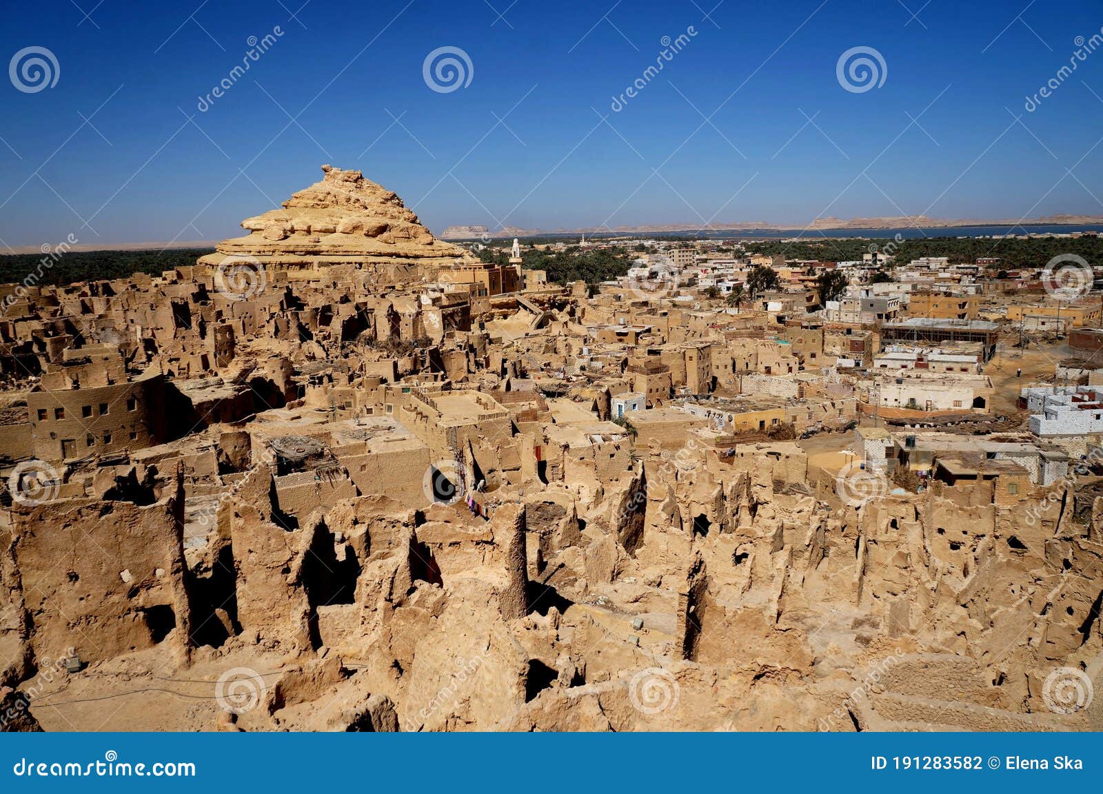 Historic Oasis of Siwa, Egypt Stock Photo - Image of nature, ancient ...