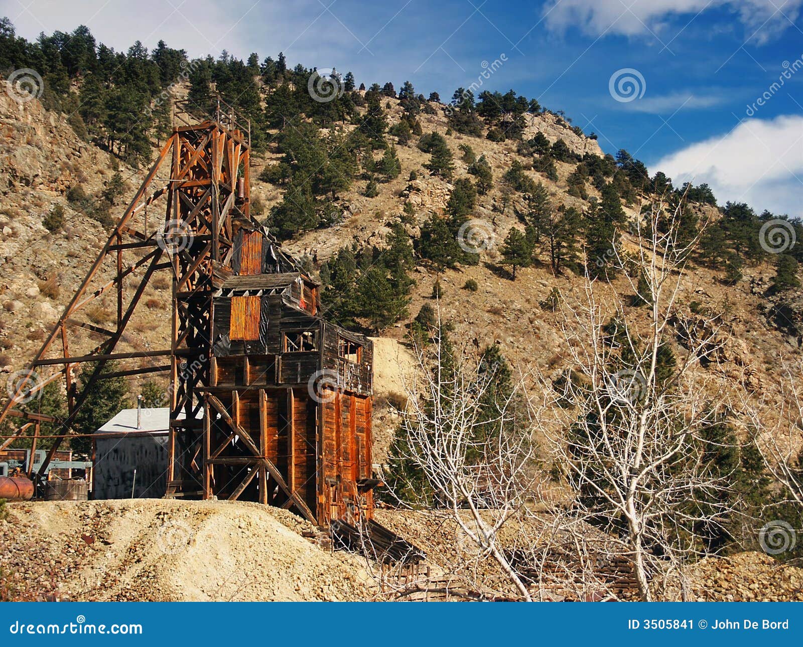 Historic Old Gold Mine Stock Image - Image: 3505841