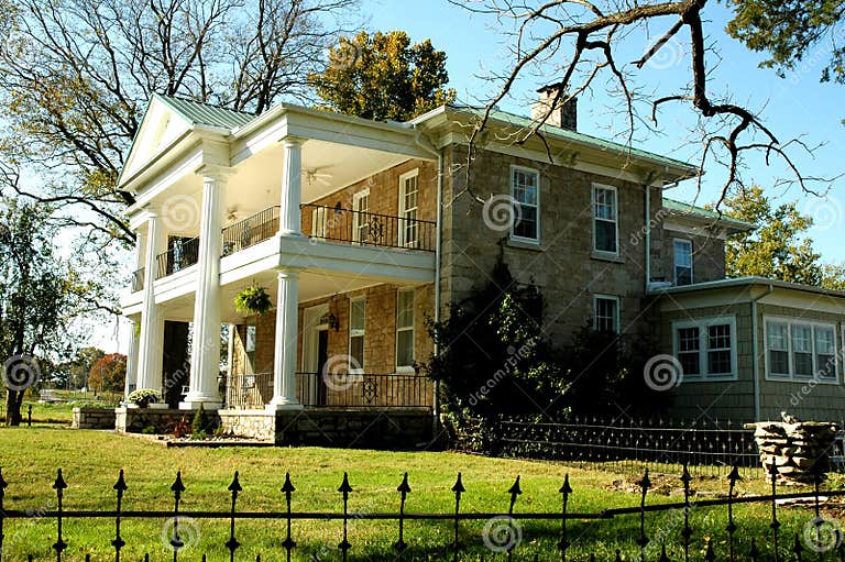 Historic old home stock photo. Image of civil, columns - 3584840