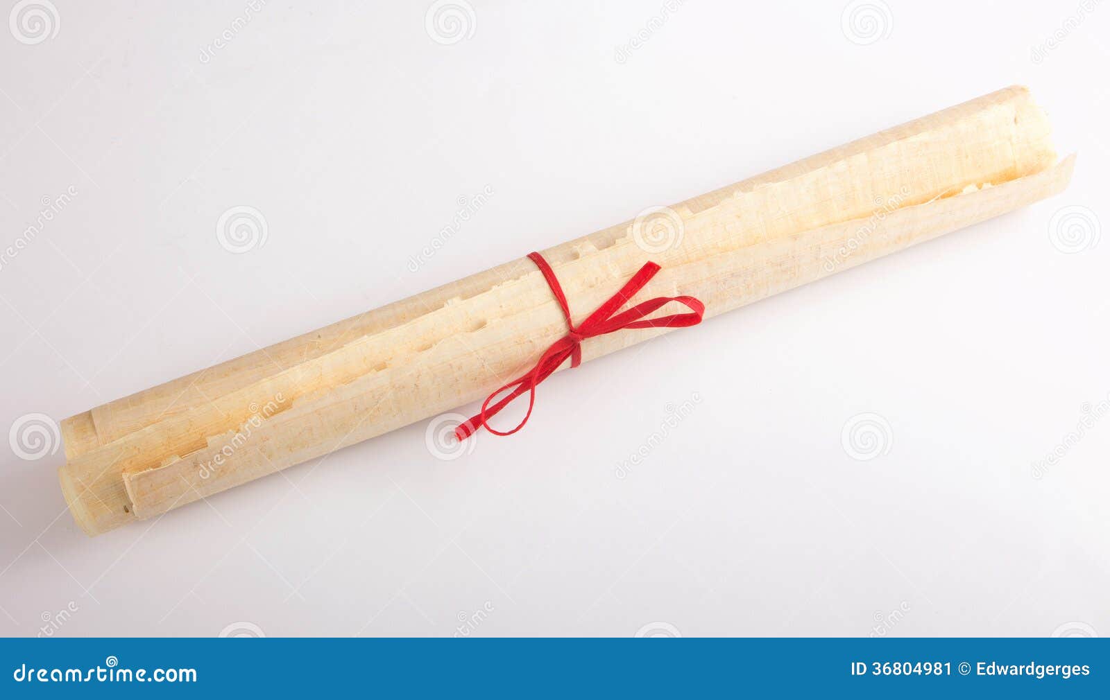 Historic Old Papyrus Roll Message Stock Image - Image of egyptian ...