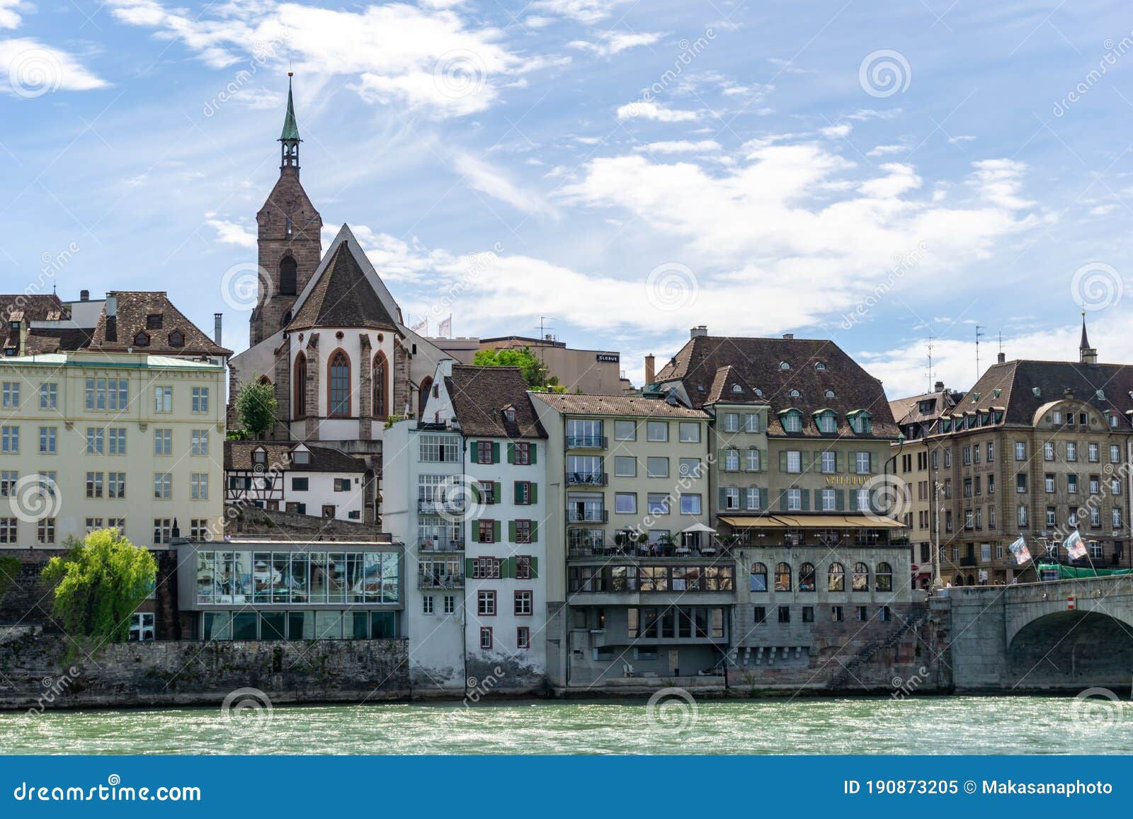 The Historic Old Town of Basel on the Rhine Editorial Image - Image of ...