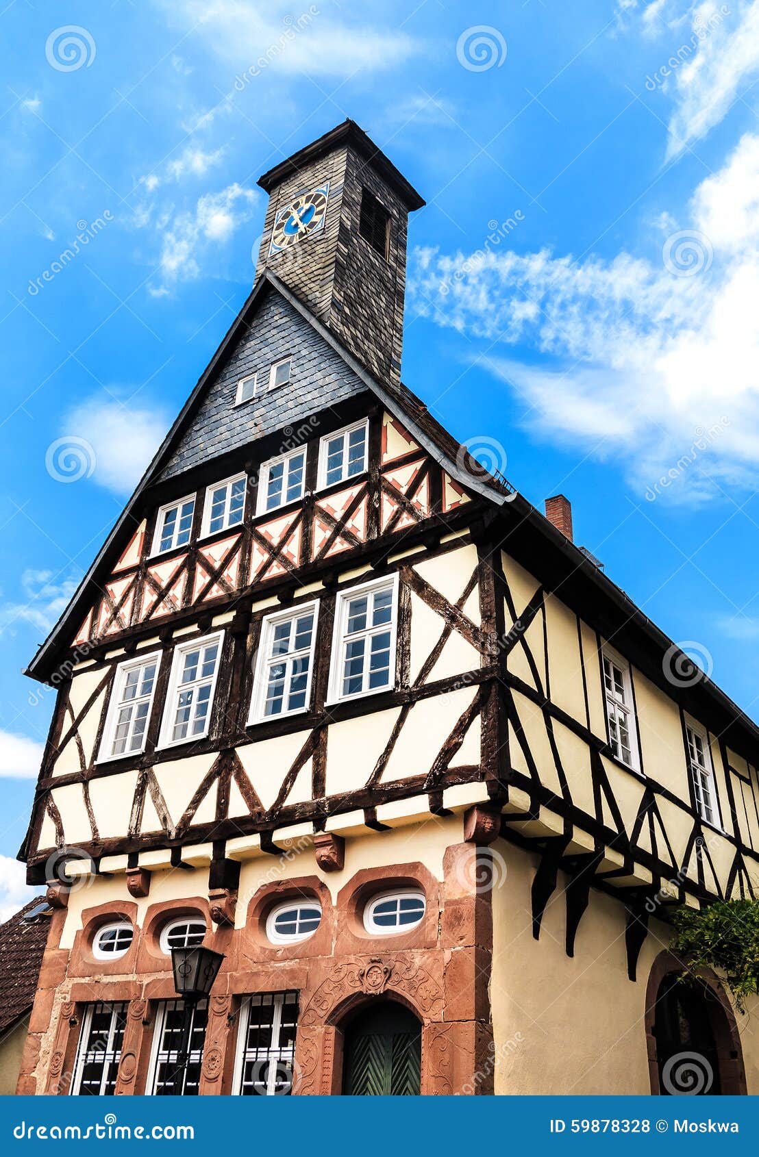 Historic Old Town Hall in Ortenberg, Germany Stock Photo - Image of ...