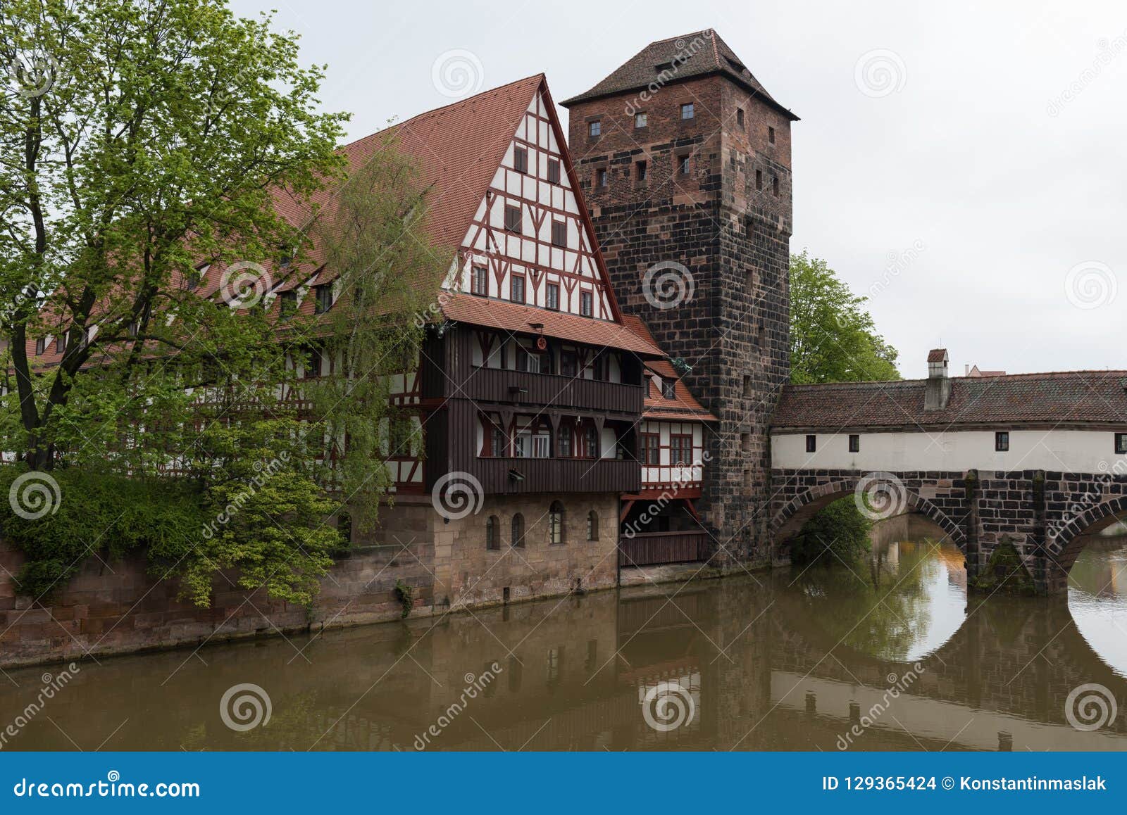 The Historic Old Town of Nuremberg Stock Photo - Image of houses, city ...